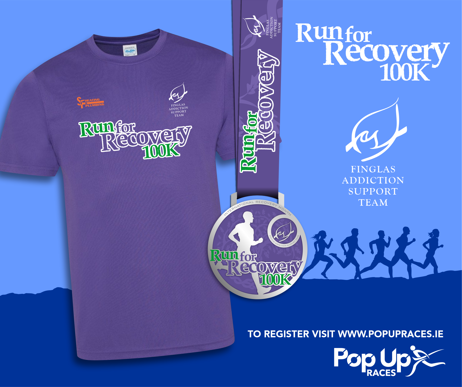 Run for Recovery 100km Virtual Challenge - Pop Up Races