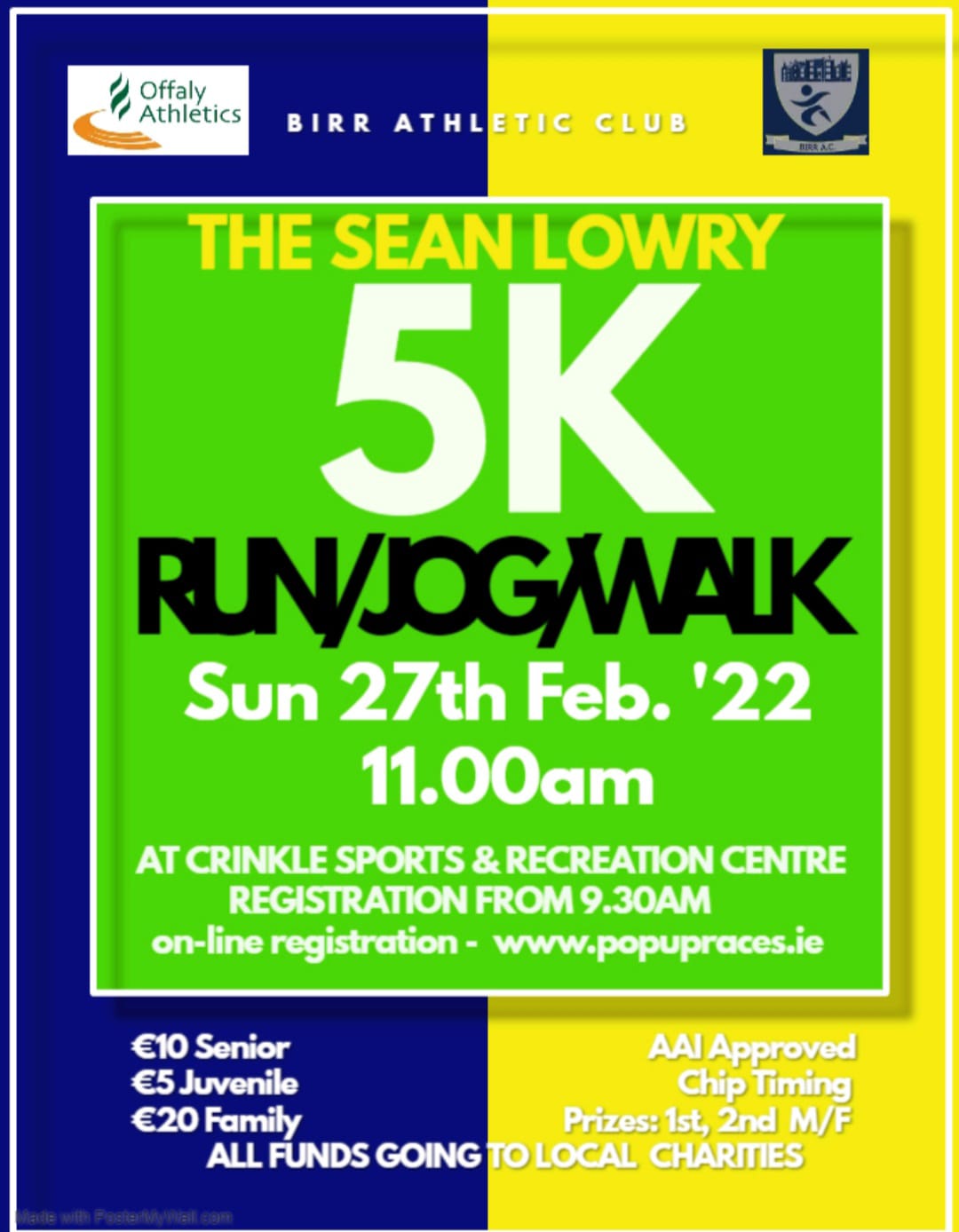 Sean Lowry Memorial Run 2022 - Pop Up Races