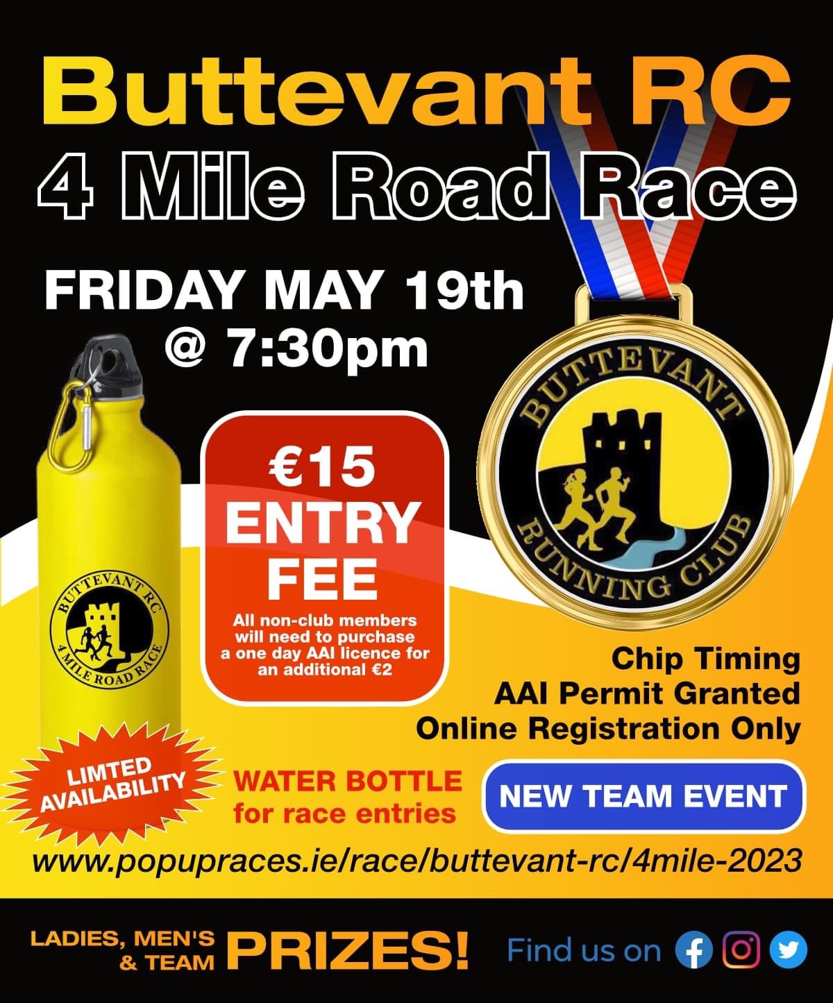Buttevant RC 4 Mile 2023 - Pop Up Races