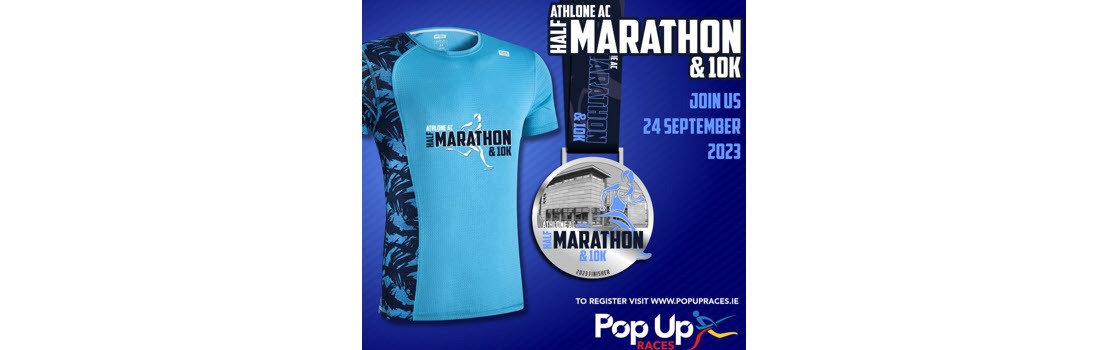 Athlone AC Half Marathon & 10k 2023 - Pop Up Races