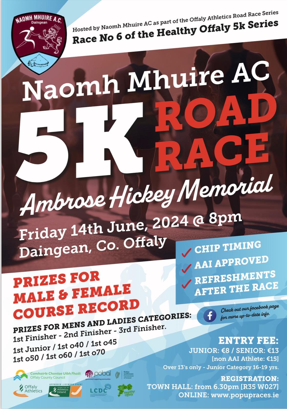 Naomh Mhuire AC Daingean 5k 2024 - Pop Up Races