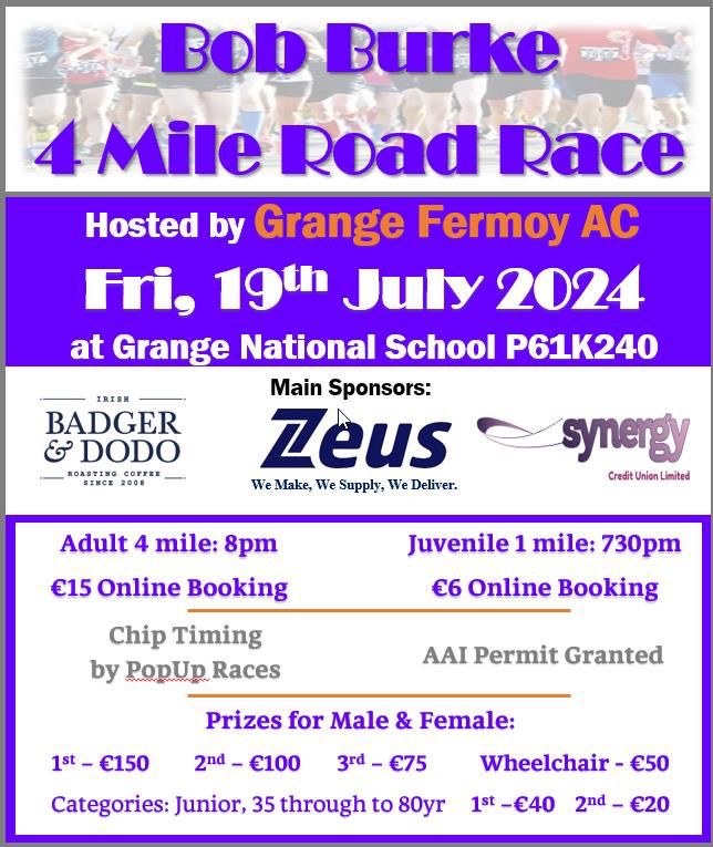 Bob Burke 4 Mile Road Race 2024 - Pop Up Races