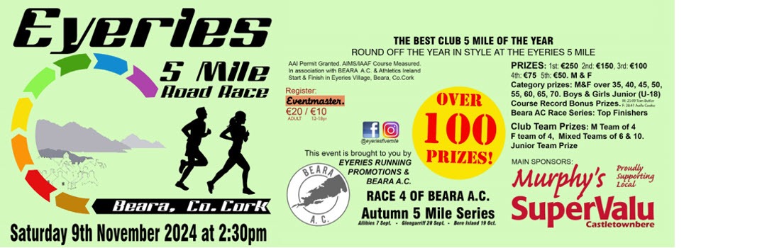 Eyeries 5 Mile Road Race 2024 - Pop Up Races