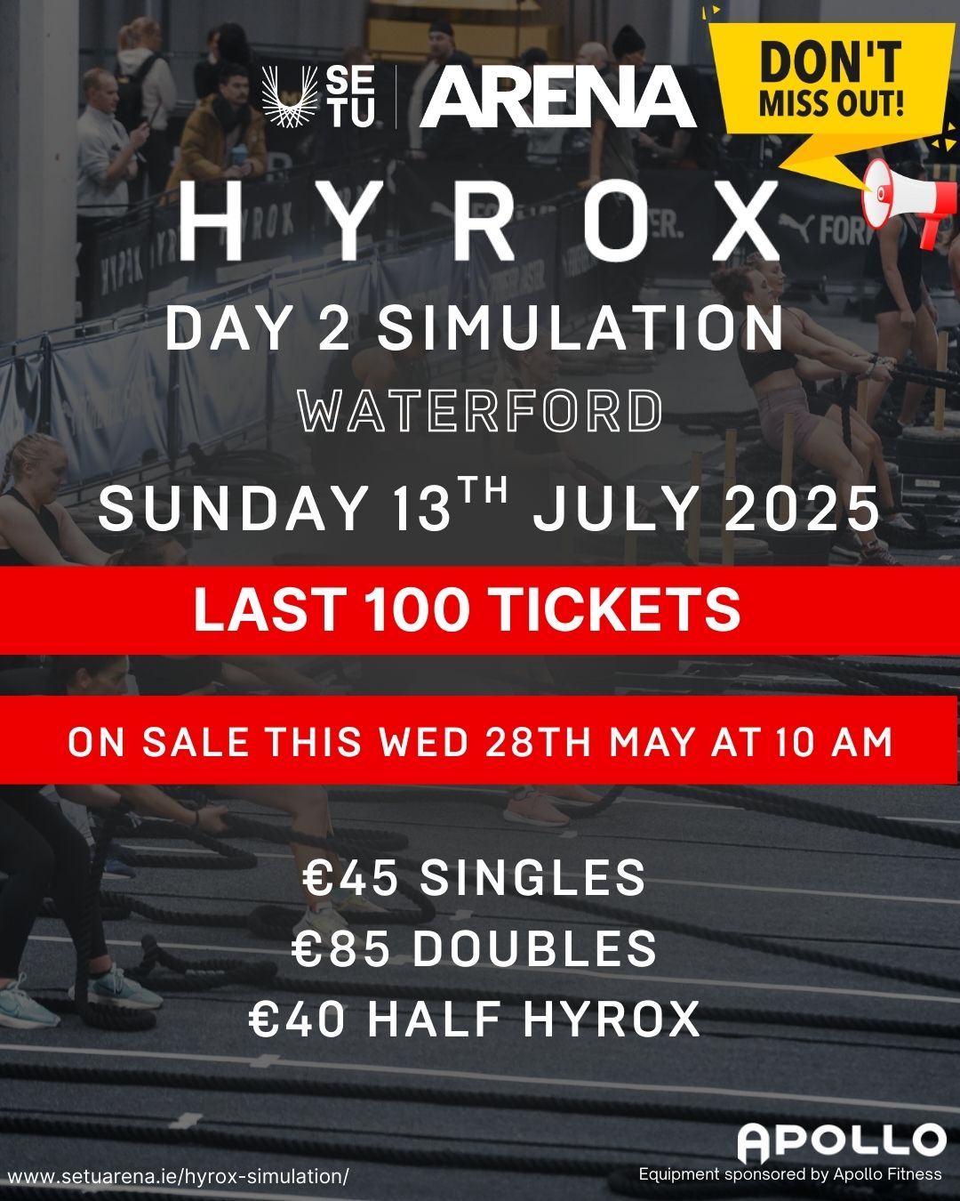 SETU Arena Hyrox Simulation Day 2 - Pop Up Races