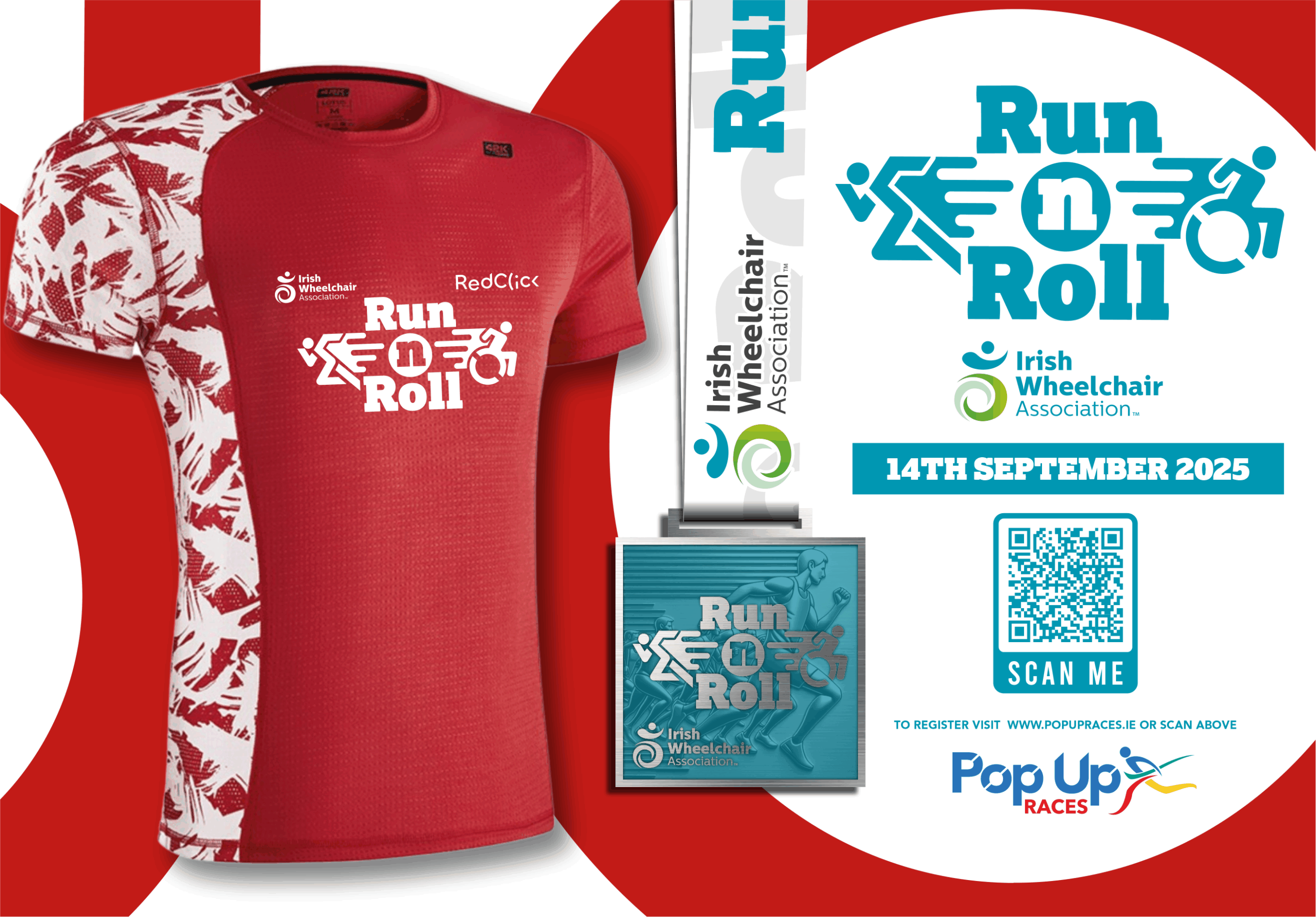 IWA Run n Roll proudly supported by RedClick 2025 - Pop Up Races